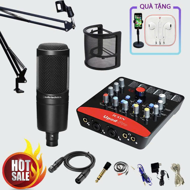 COMBO SOUNDCARD ICON UPOD PRO + MICRO AUDIO TECHNICA AT2020 ...
